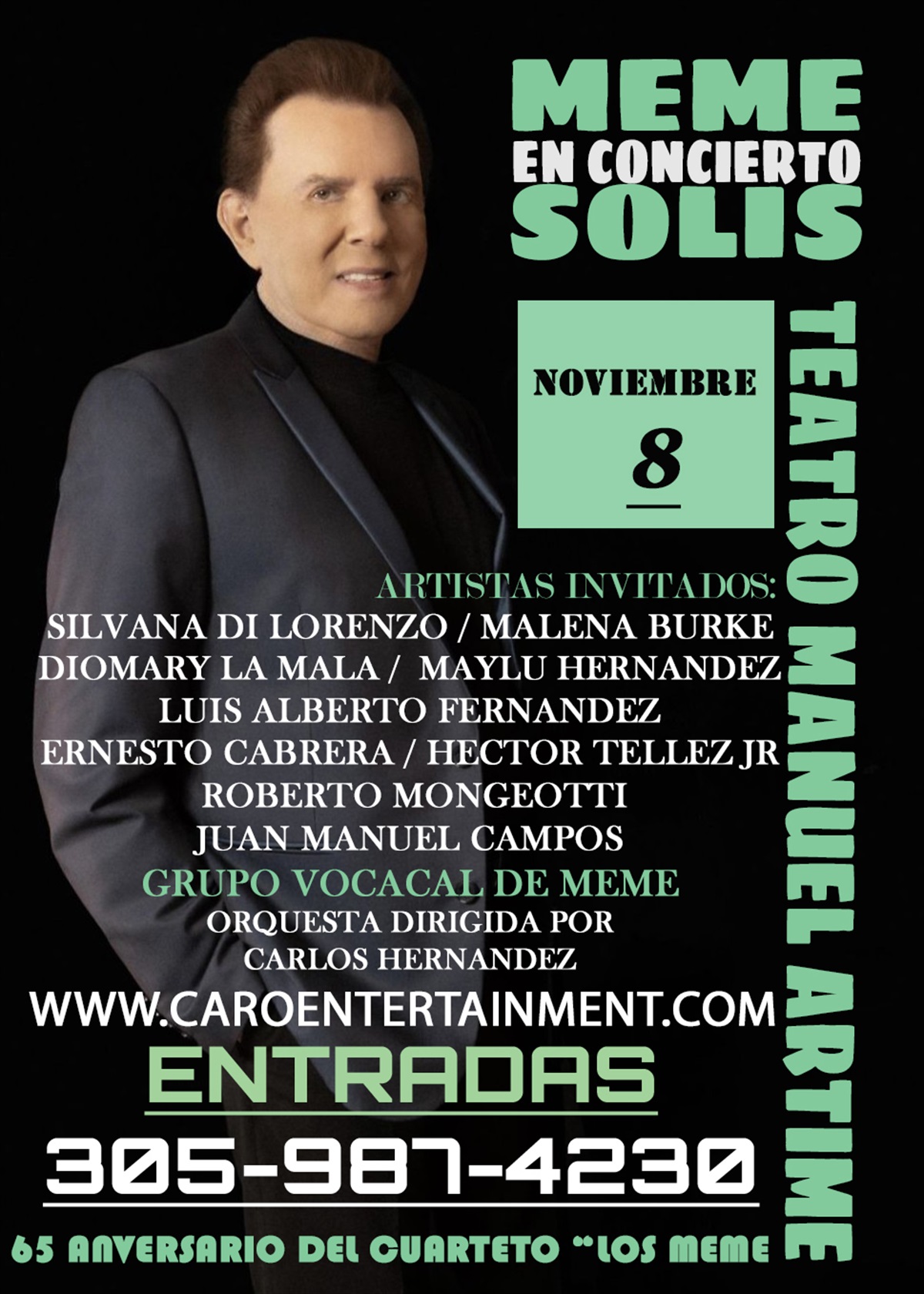MEME SOLIS EN CONCIERTO Manuel Artime Theater