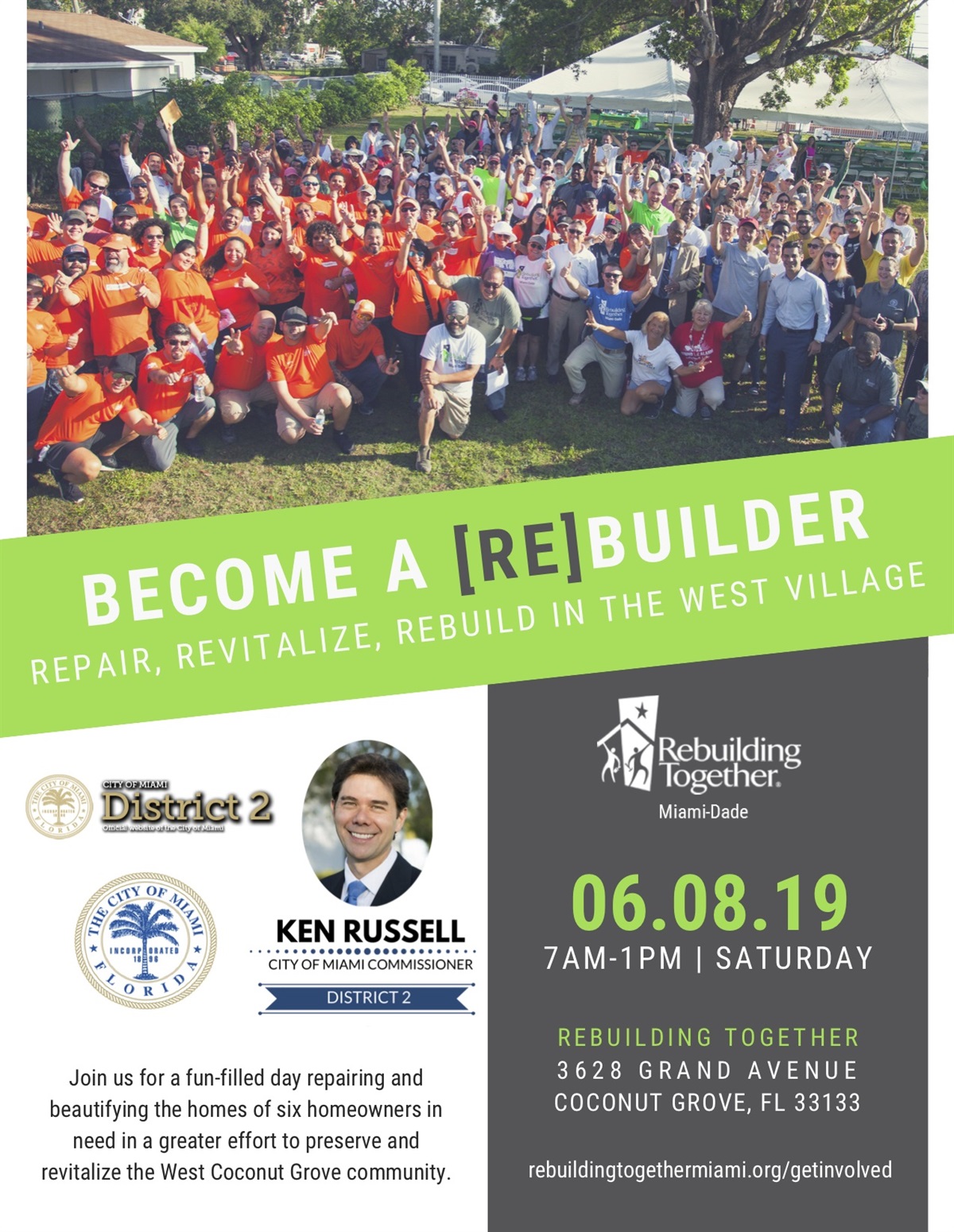 Coconut Grove Rebuilding Day - Miami