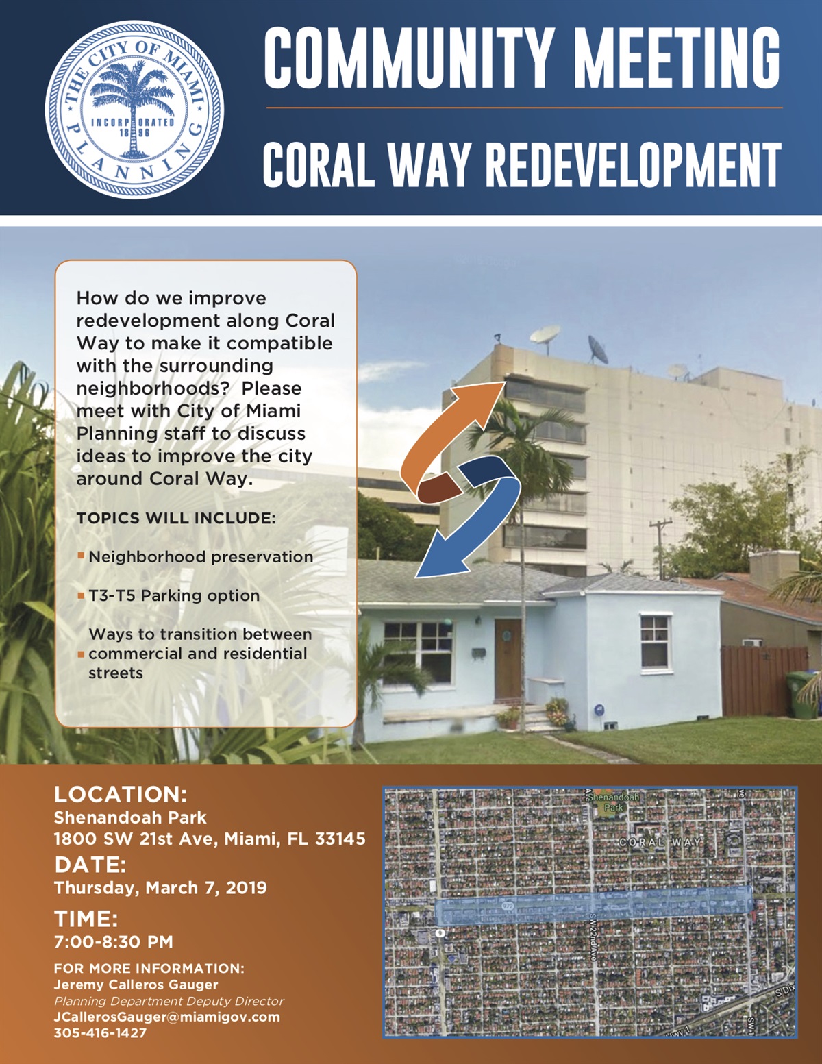 Coral Way Redevelopment Meeting - Miami