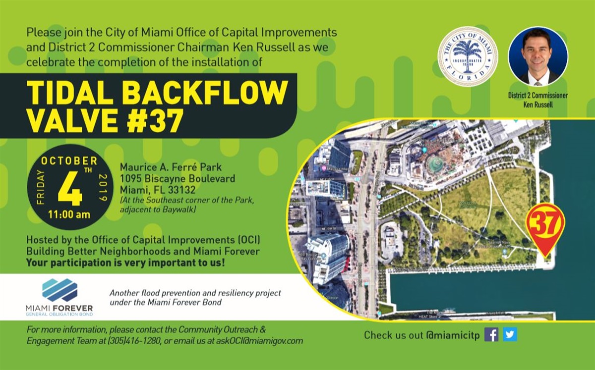 Tidal Backflow Valve #37 Ribbon Cutting Ceremony - Miami