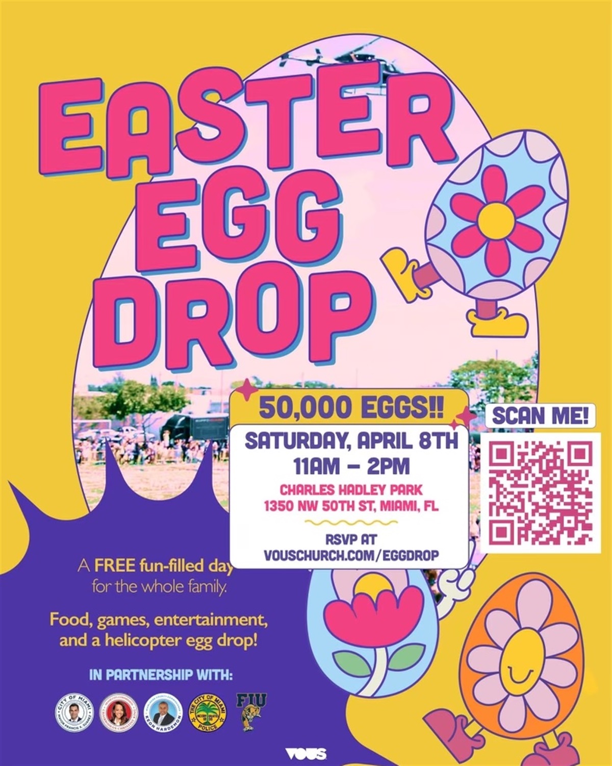 Easter Egg Drop - Charles Hadley Park - Miami